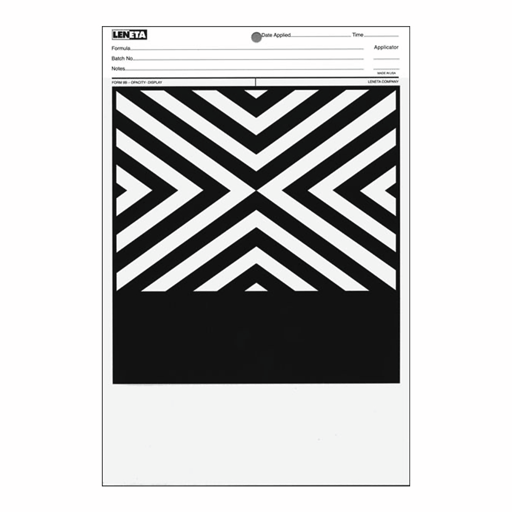 Leneta 9B Opacity Display Chart 250/pk